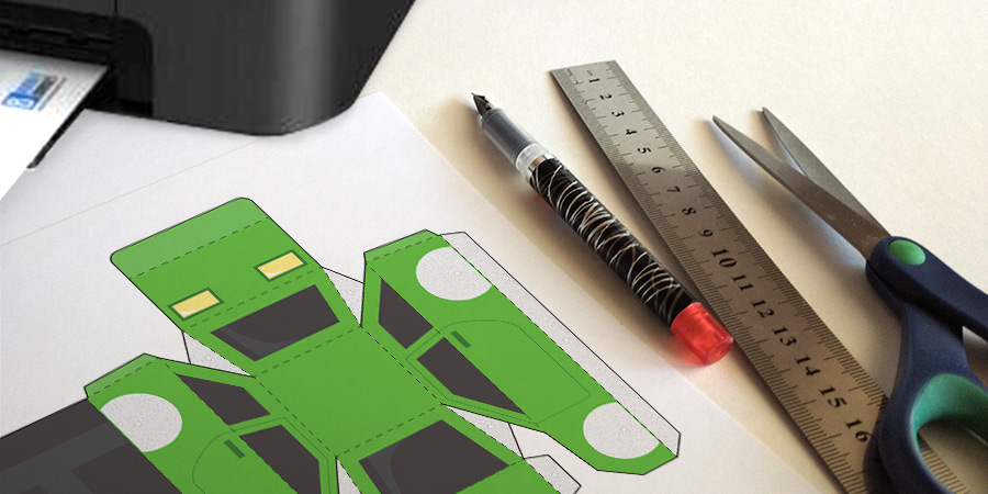 Kostenlose Downloadbare PDF Papier Bastelvorlagen